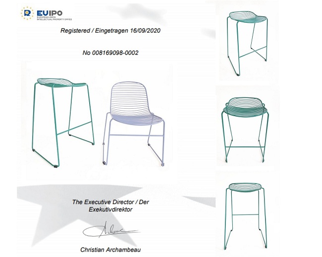 Maka new design -Plain stool is recorded in the EUIPO Register of ...