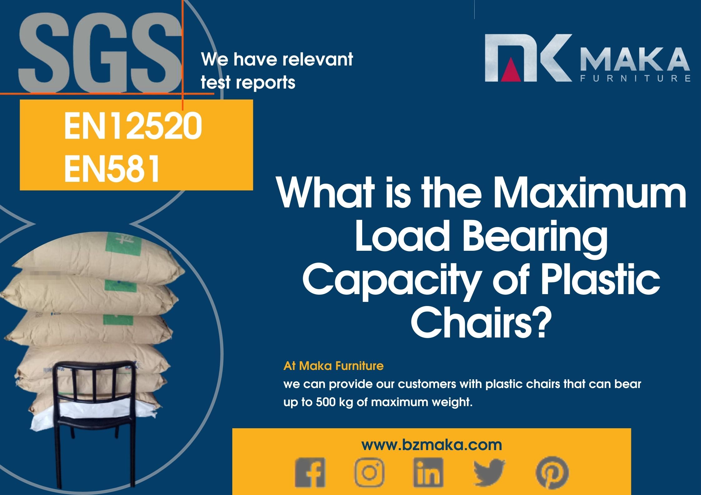 What is the Maximum Load Bearing Capacity of Plastic Chairs? | bzmaka