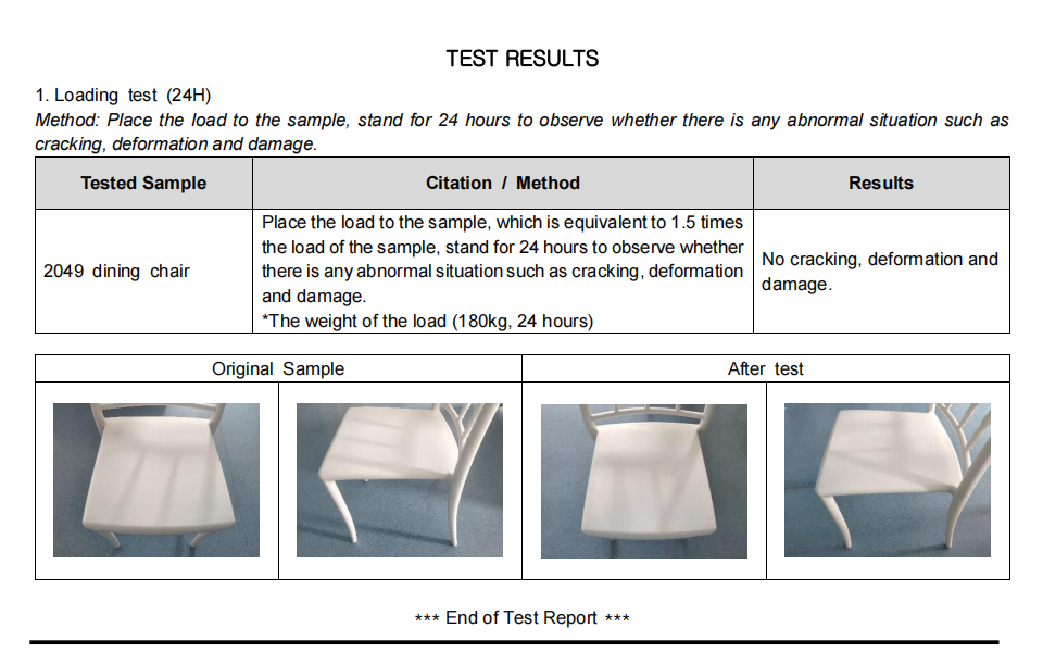 What is the load-bearing capacity of the chair? | bzmaka